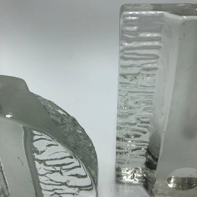 Pair of 1960s German Walther Glass Solifleur Vases at 1stDibs