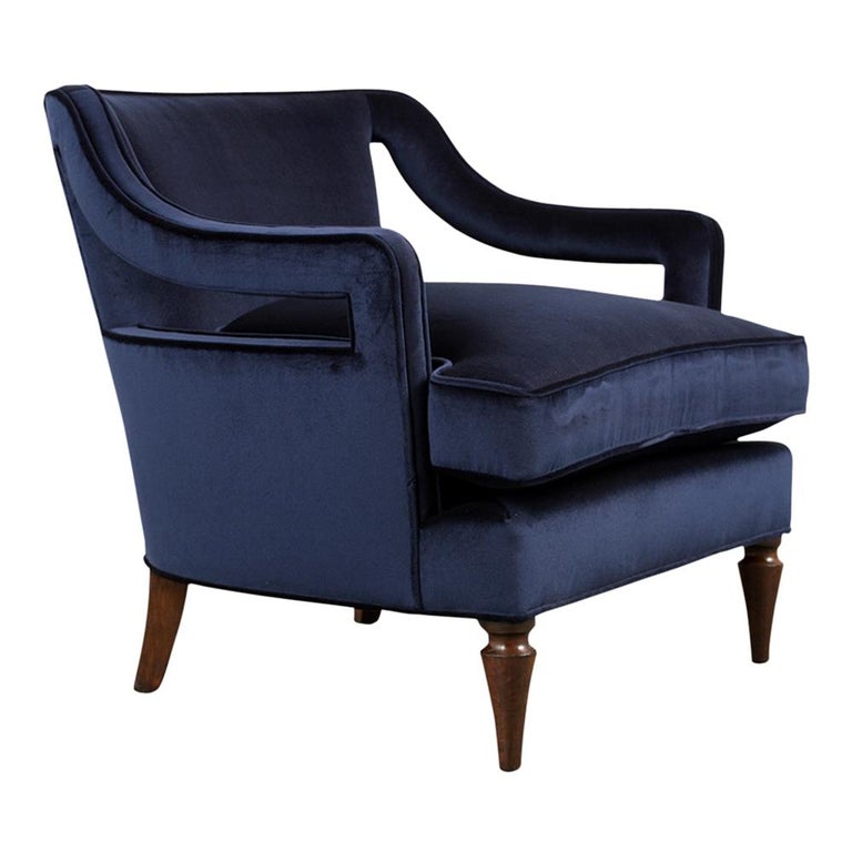 Pair of Regency Lounge Chairs at 1stDibs