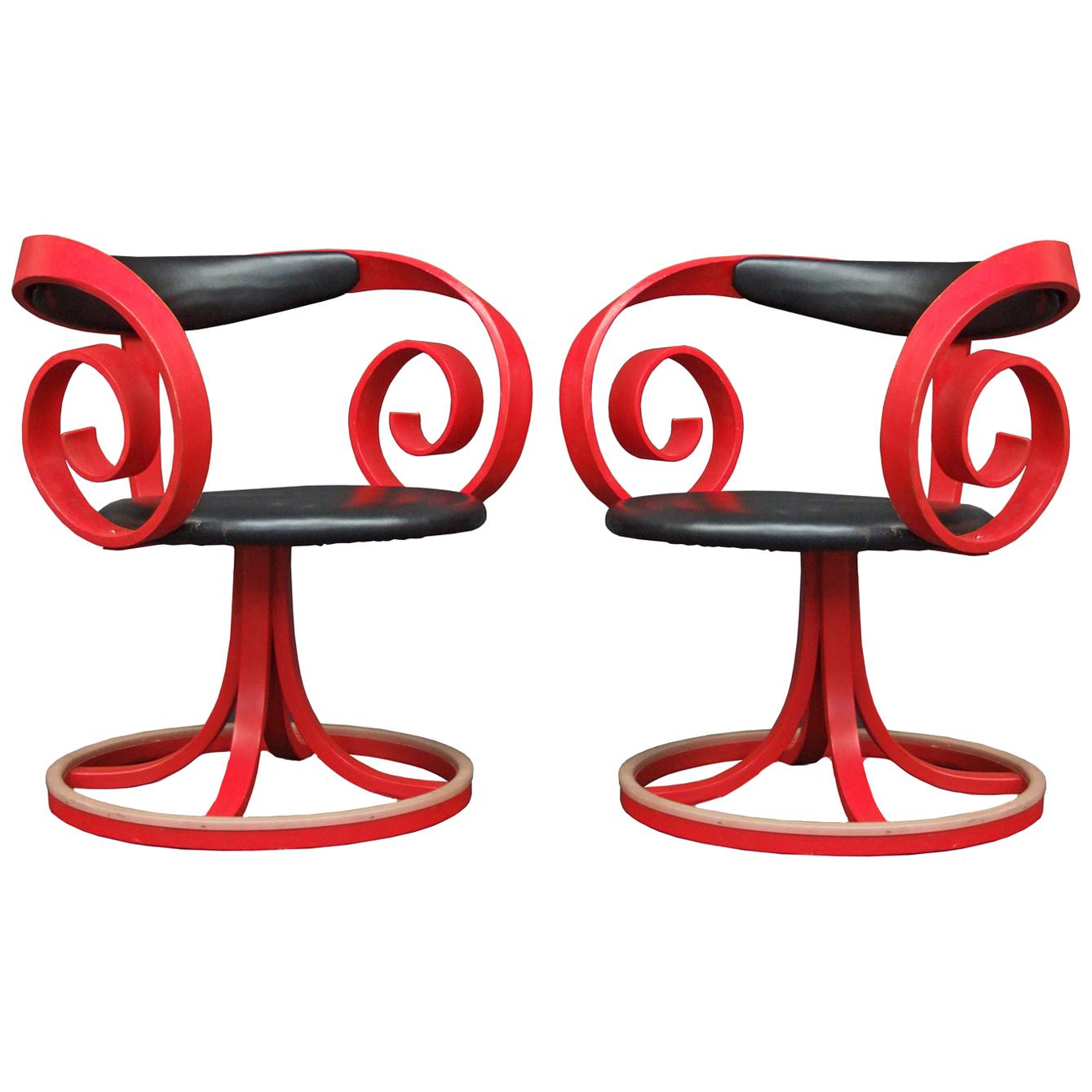 Rolling Segmented Lounge or Desk Chair by George Mulhauser for Plycraft ...