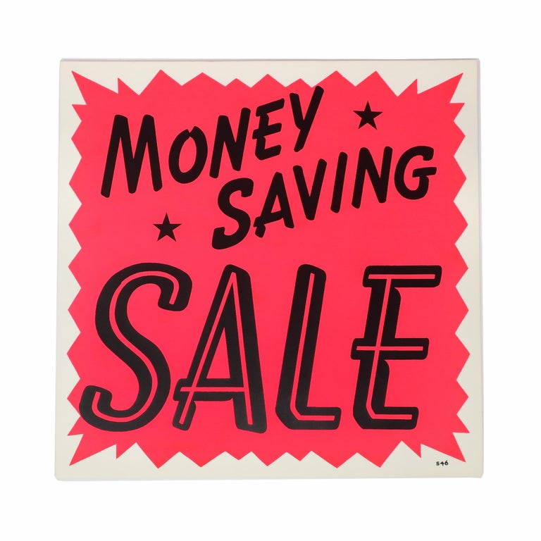 Pair of 1960s Screen Printed Trade Signs For Sale at 1stDibs