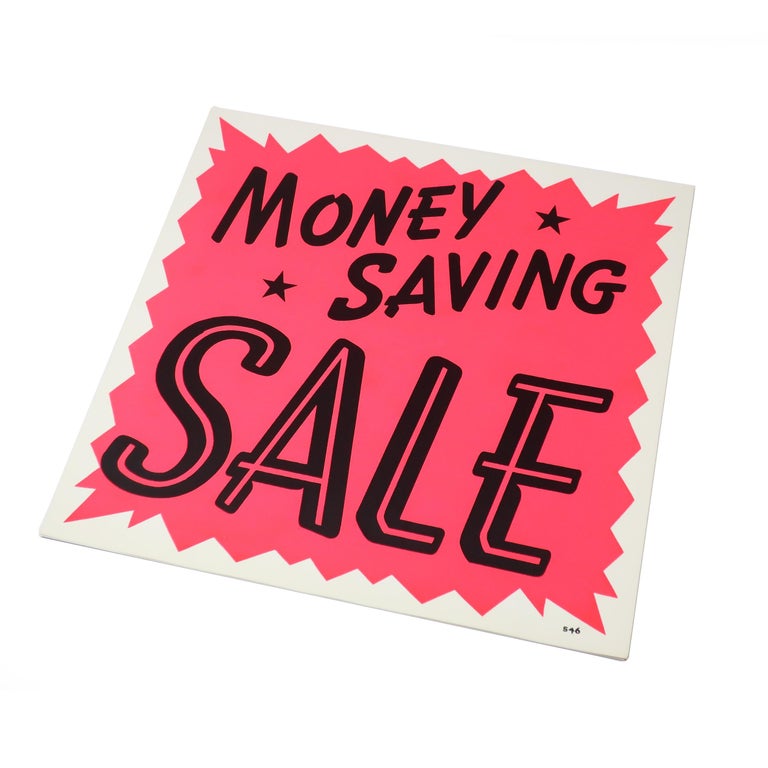Pair of 1960s Screen Printed Trade Signs For Sale at 1stDibs