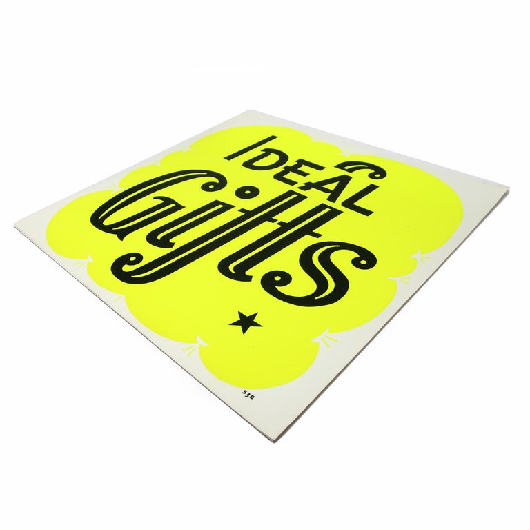 Pair of 1960s Screen Printed Trade Signs For Sale at 1stDibs