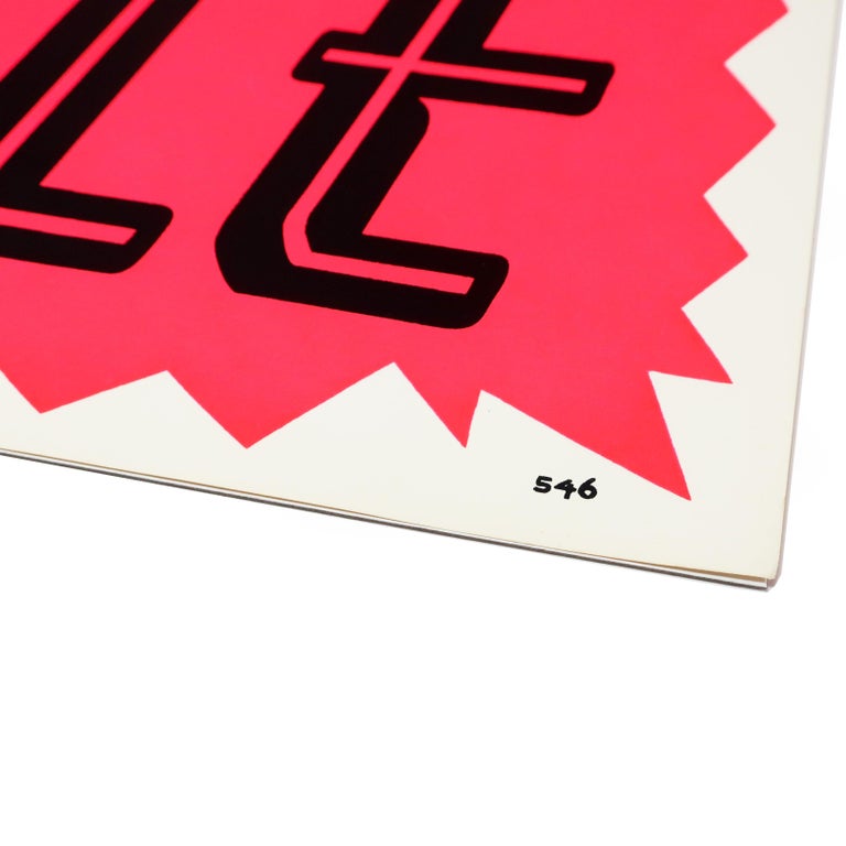 Pair of 1960s Screen Printed Trade Signs For Sale at 1stDibs