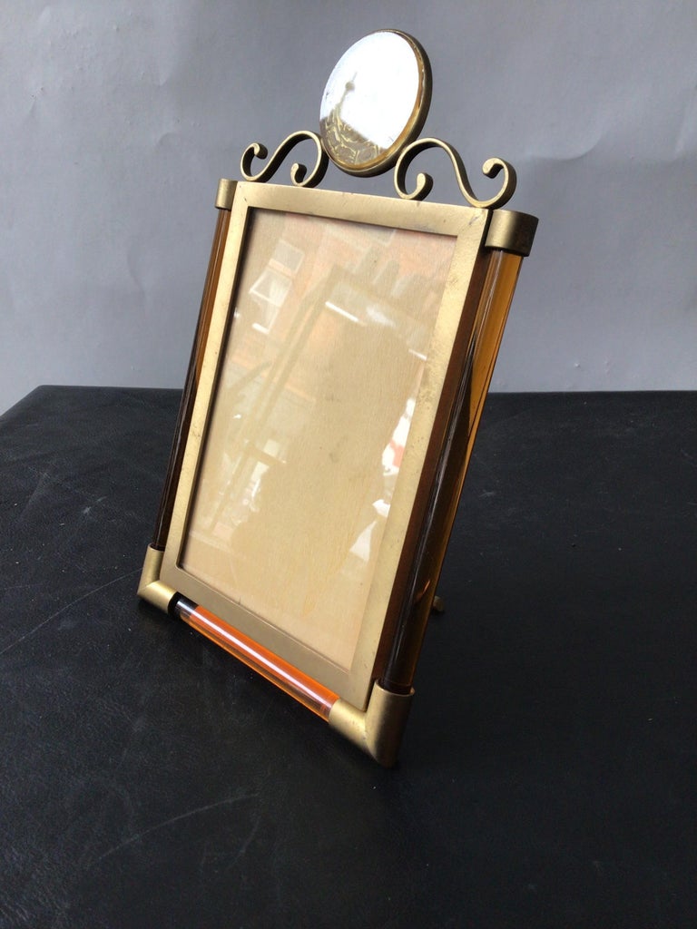 Pair of 1960s Venetian Glass and Bronze Picture Frames at 1stDibs ...