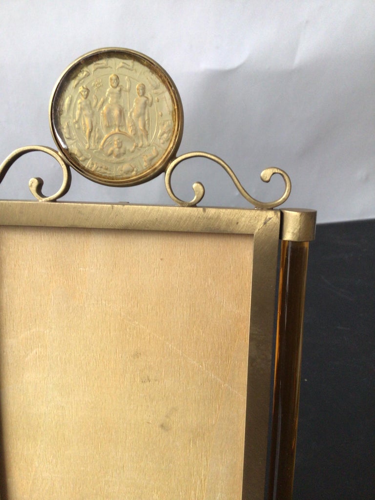 Pair of 1960s Venetian Glass and Bronze Picture Frames at 1stDibs ...