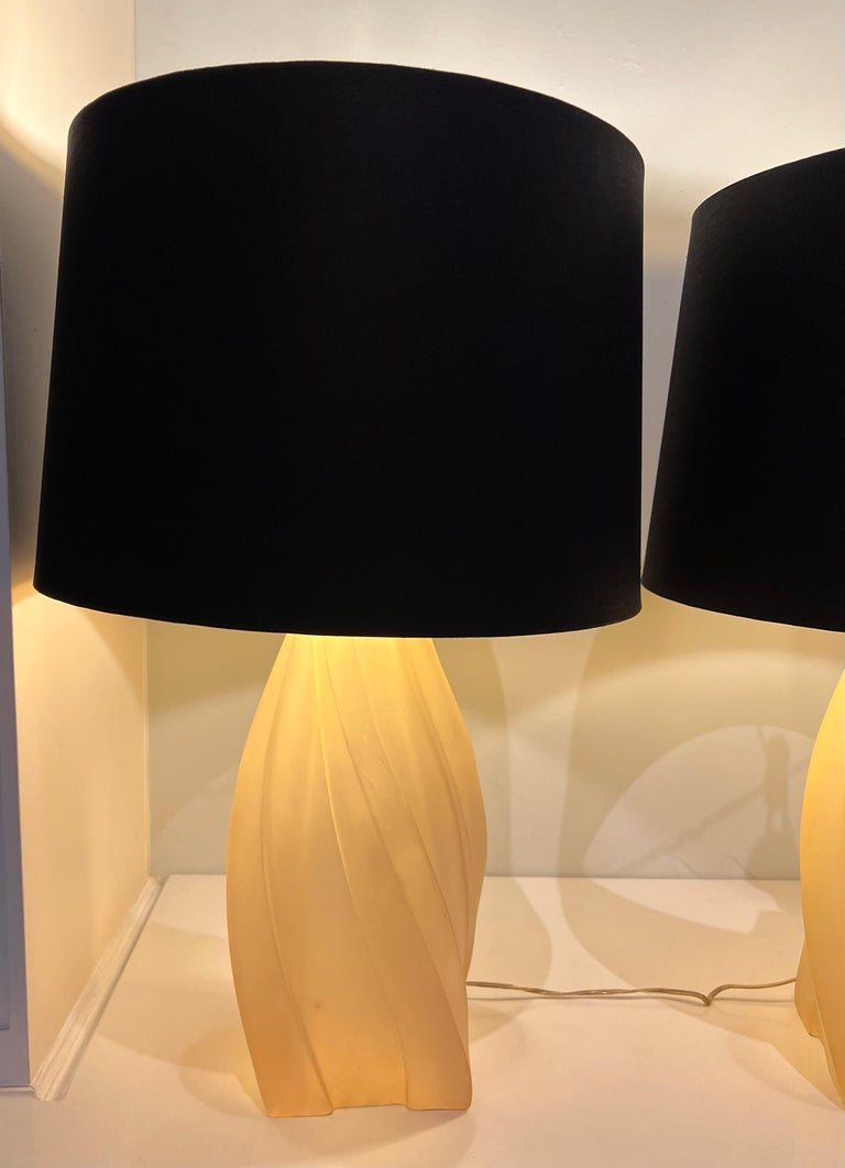 Pair of 1970 Gucci Lamps with Silk Shades Signed by Paolo Gucci For ...