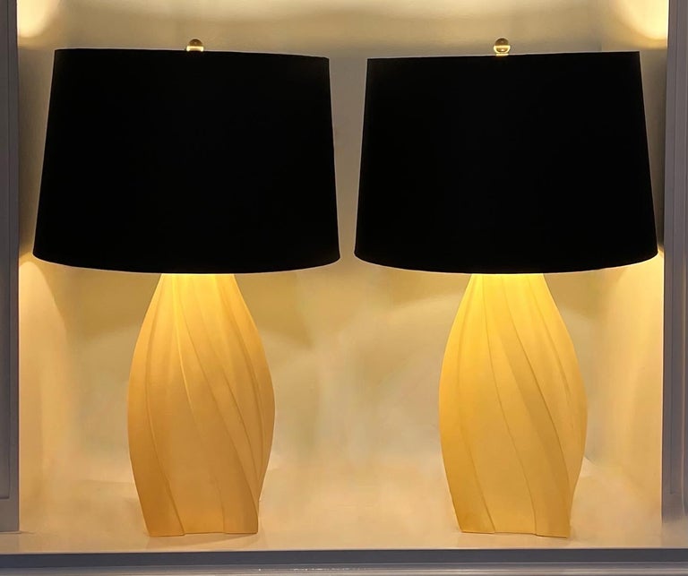Pair of 1970 Gucci Lamps with Silk Shades Signed by Paolo Gucci For ...