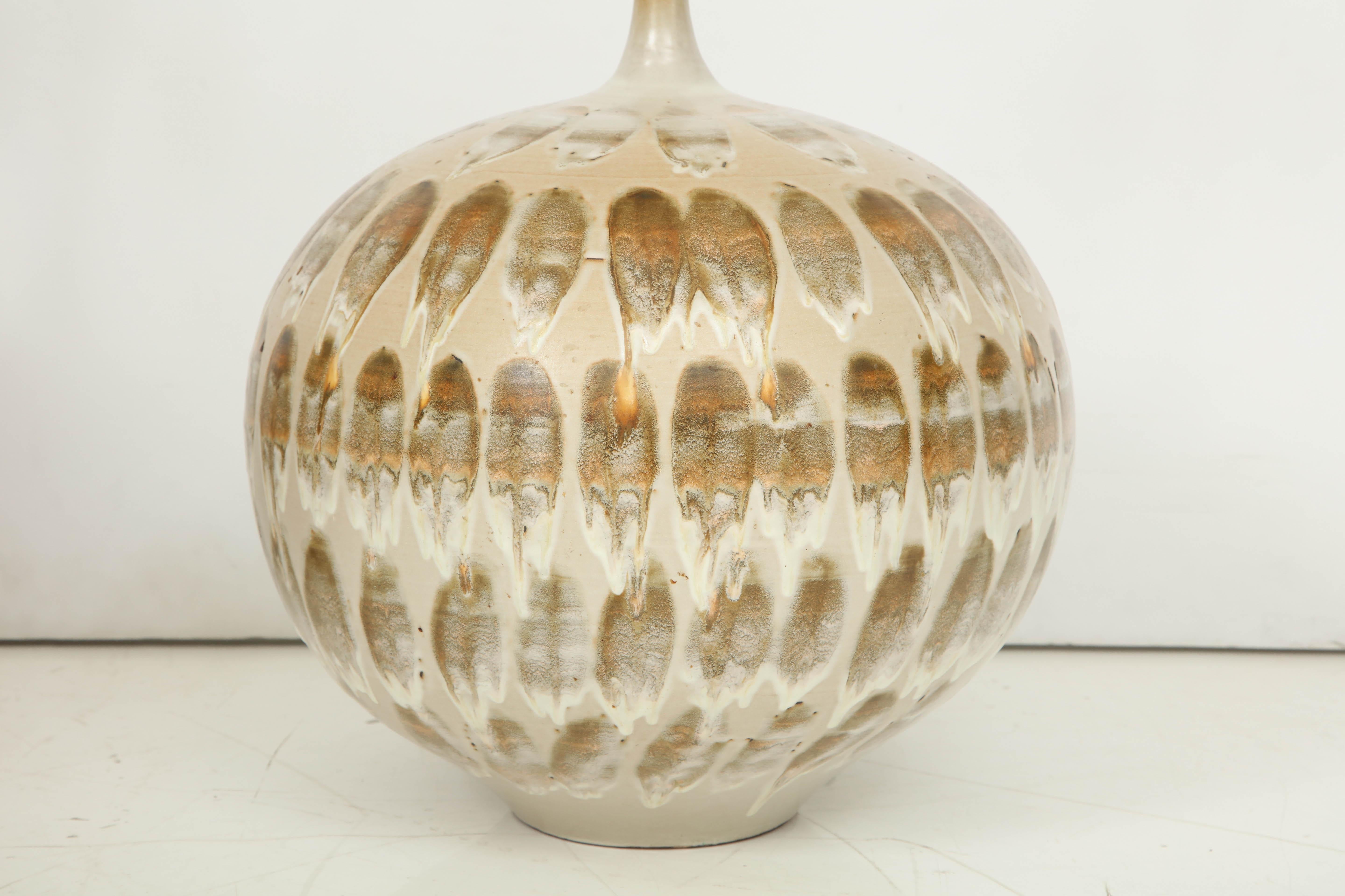 Pair of 1970s Giant Ceramic Lamps at 1stDibs