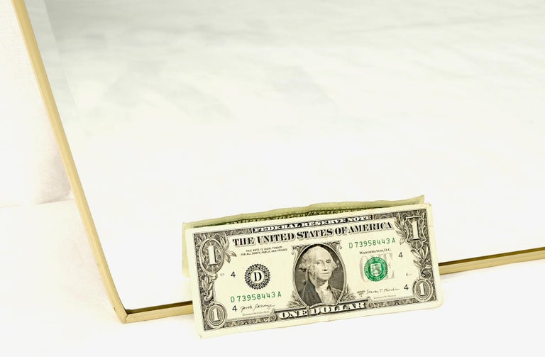 Pair of 1970s Italian Mid Century Modern Boat Shape Brass Frames ...