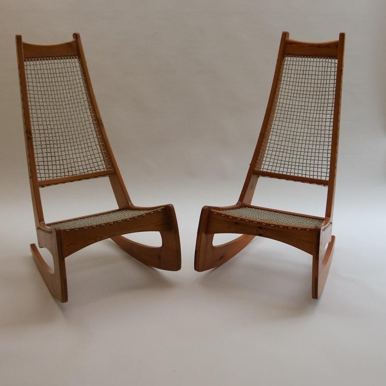 1970s Midcentury Sculptural Rocking Chairs by Jeremy Broun 2 available ...