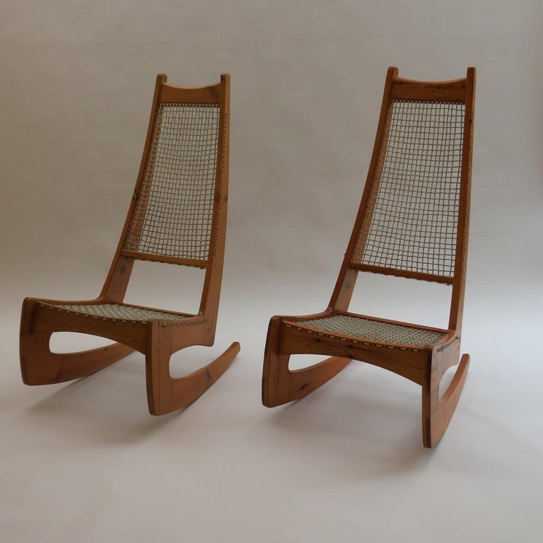 1970s Midcentury Sculptural Rocking Chairs by Jeremy Broun 2 available ...