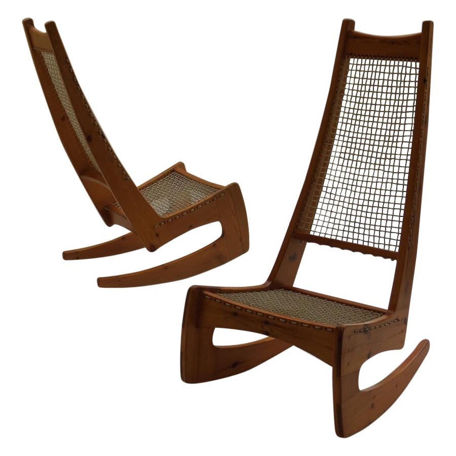 1970s Midcentury Sculptural Rocking Chairs by Jeremy Broun 2 available ...