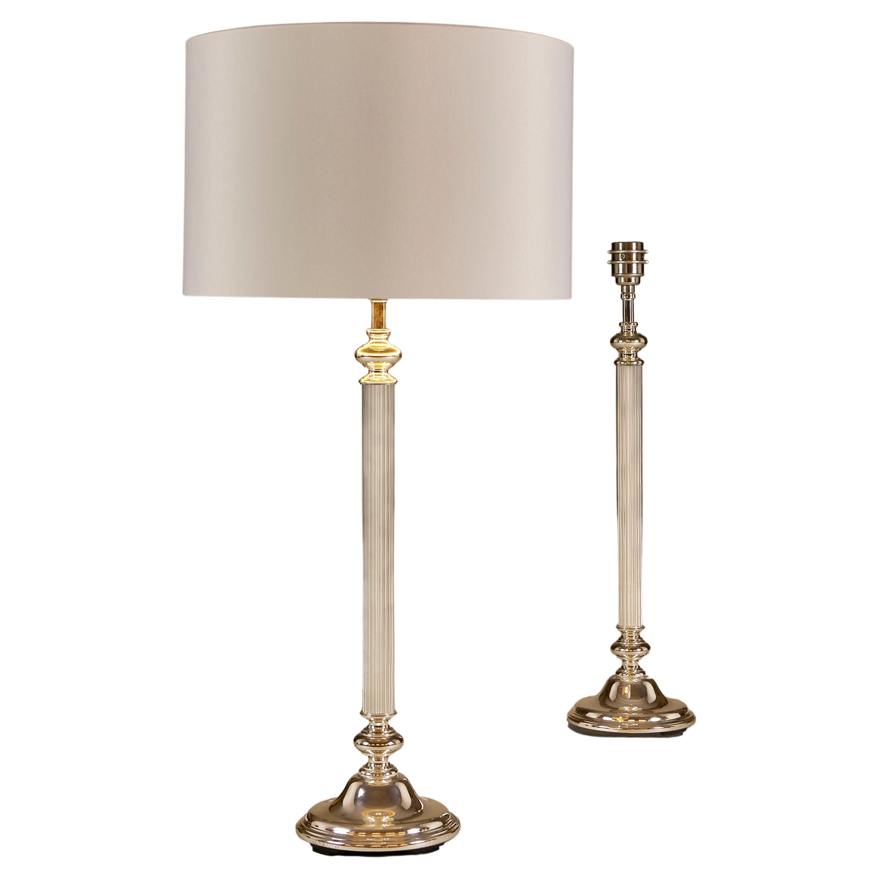 American Victorian Ribbed Milk Glass Table Lamp For Sale at 1stDibs ...