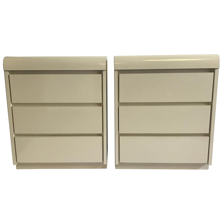 Pair of 1980s Formica Nightstands at 1stDibs