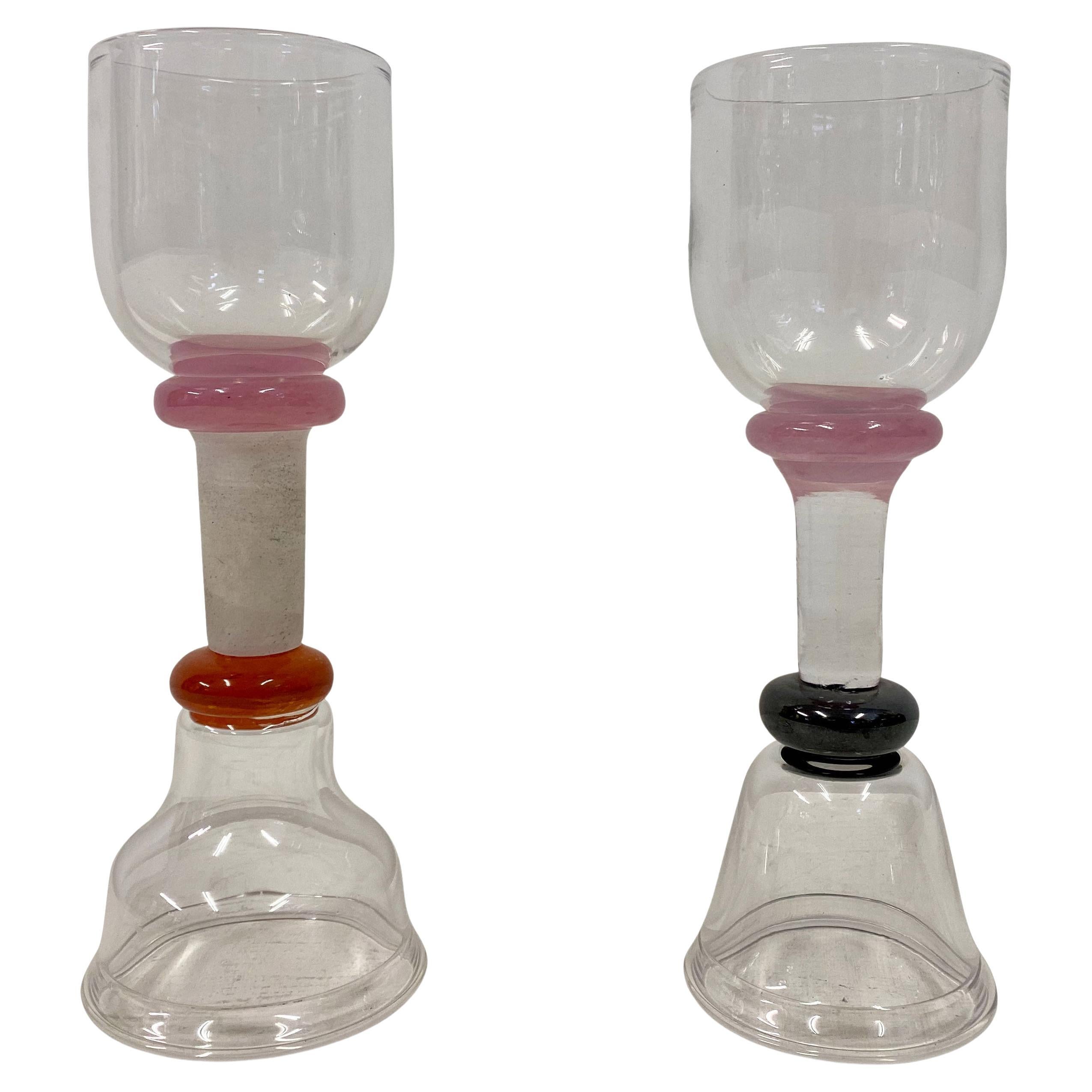 Set of Four Memphis Style Egg Cups, 1980s at 1stDibs