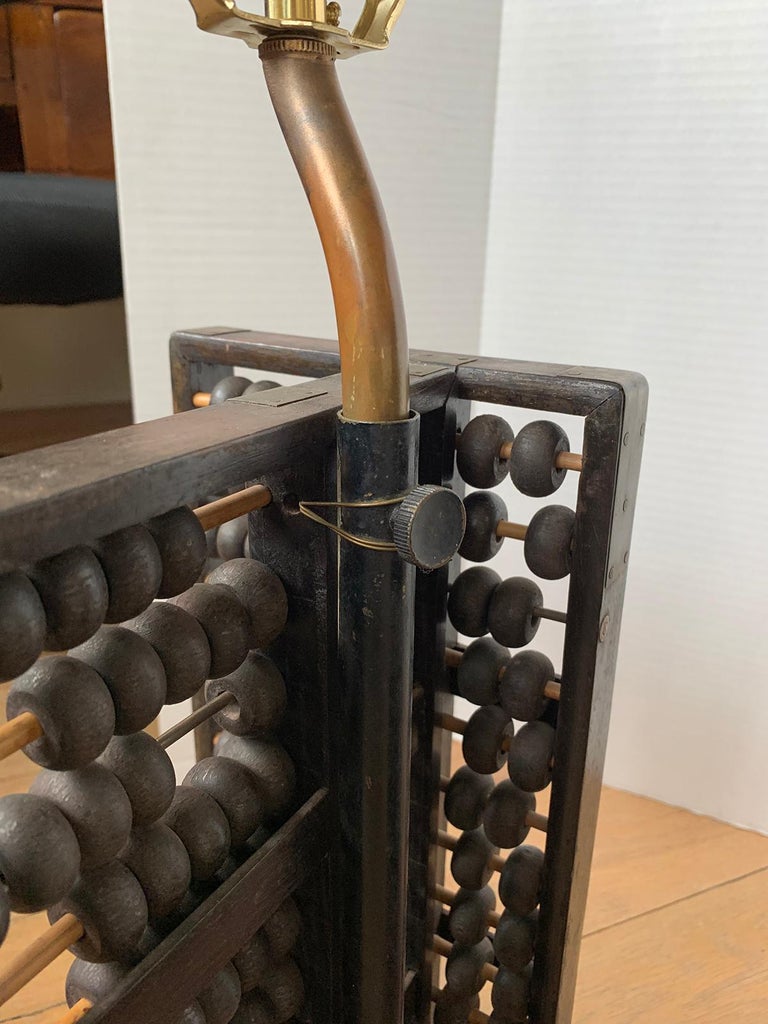 Pair of 19th-20th Century Abacuses as Lamps on Custom Bases at 1stDibs