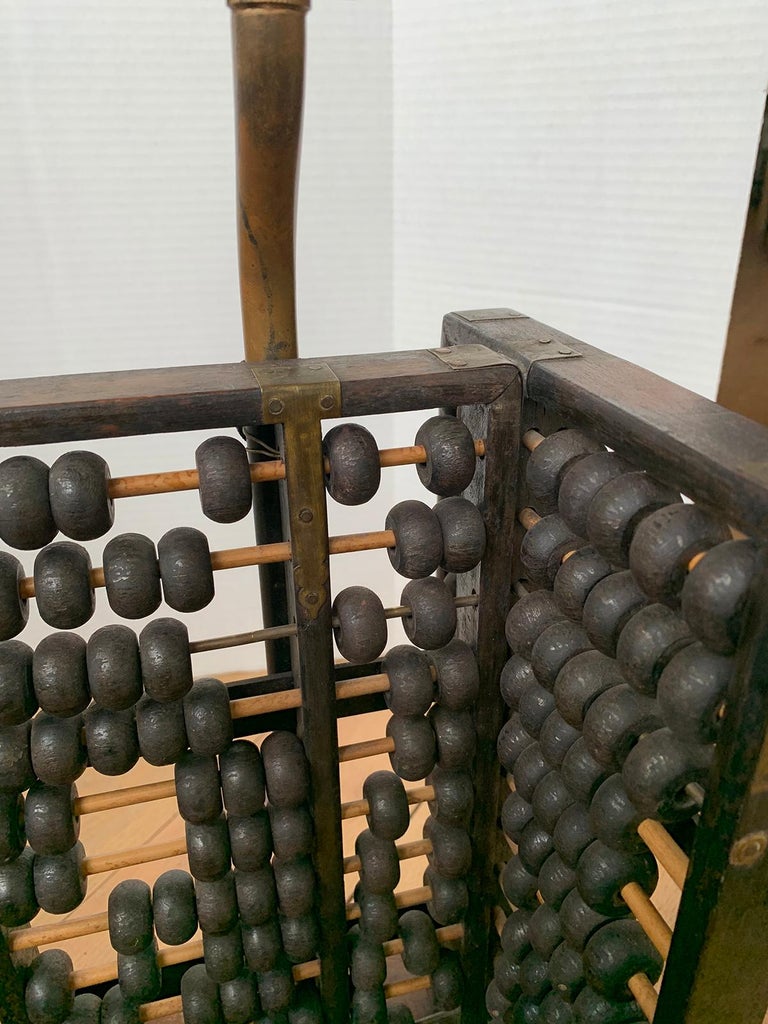 Pair of 19th-20th Century Abacuses as Lamps on Custom Bases at 1stDibs
