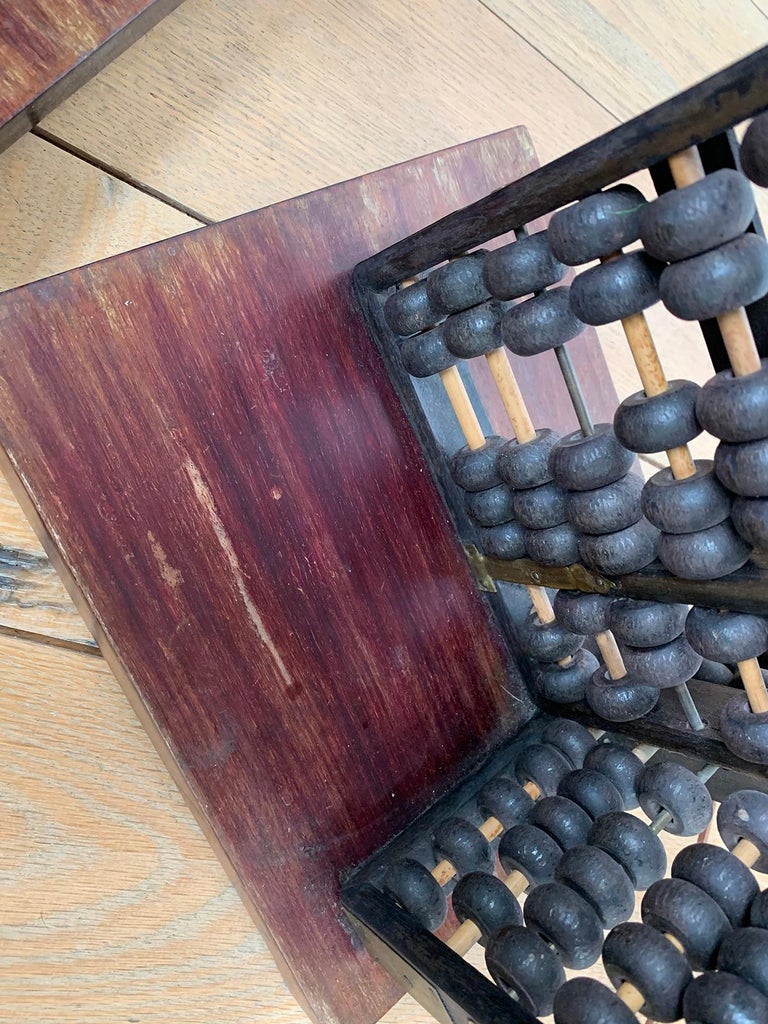 Pair of 19th-20th Century Abacuses as Lamps on Custom Bases at 1stDibs