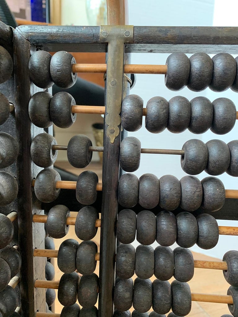 Pair of 19th-20th Century Abacuses as Lamps on Custom Bases at 1stDibs