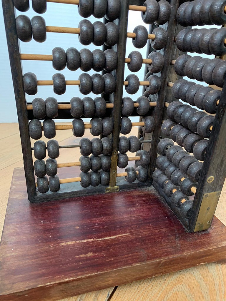 Pair of 19th-20th Century Abacuses as Lamps on Custom Bases at 1stDibs