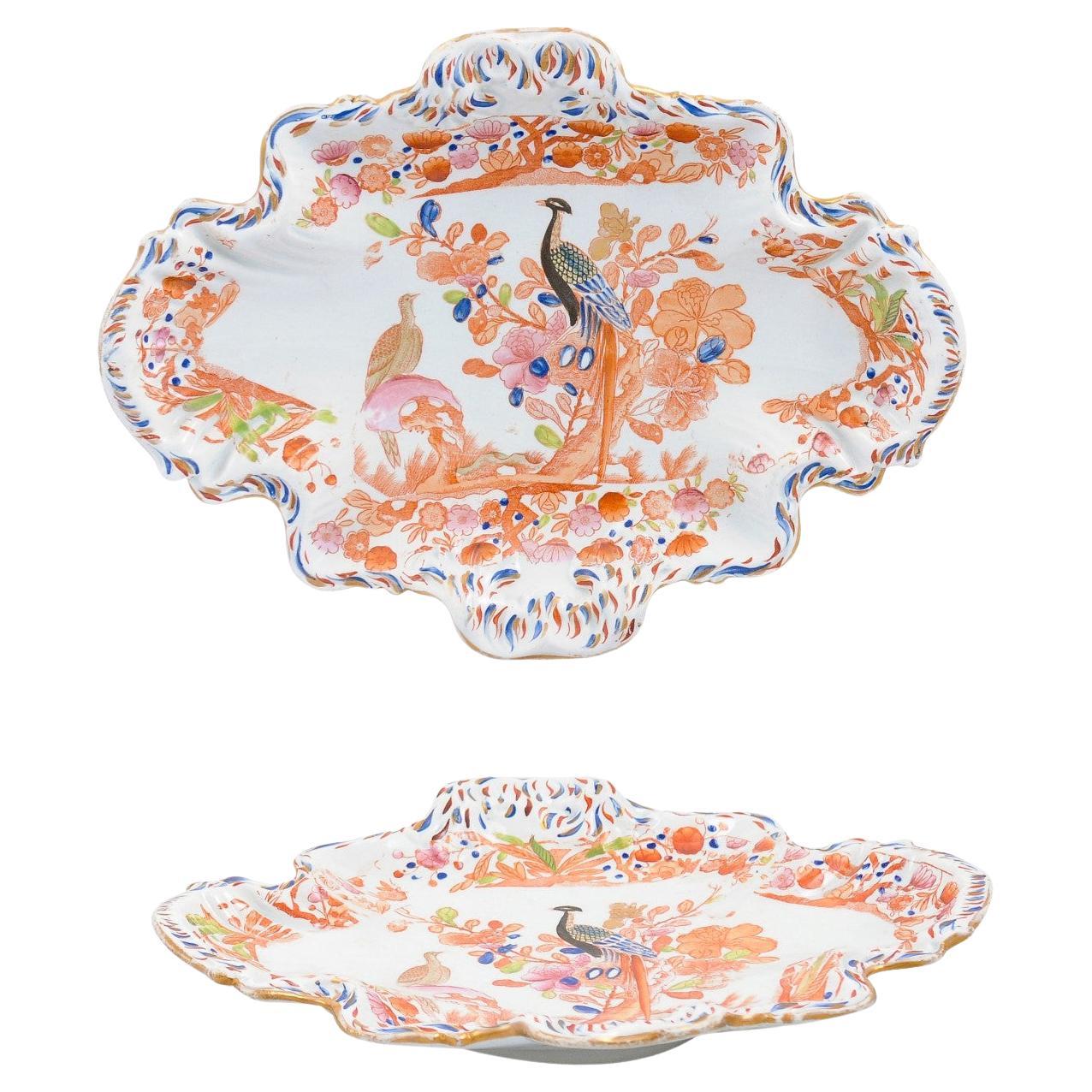 Pair of 19th Century Spode Shell Form Sweetmeat Dishes at 1stDibs