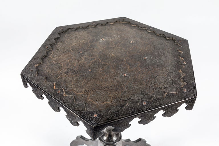 Pair of 19th Century, Solid Bronze, Arabic Side Tables For Sale at ...