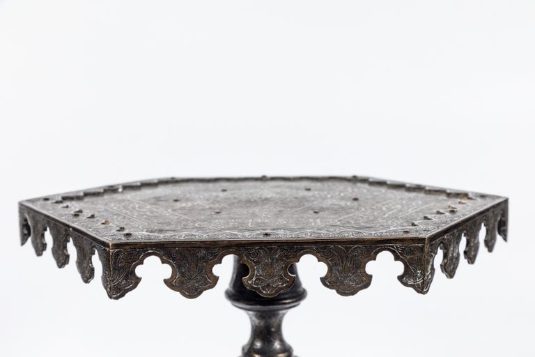 Pair of 19th Century, Solid Bronze, Arabic Side Tables For Sale at ...