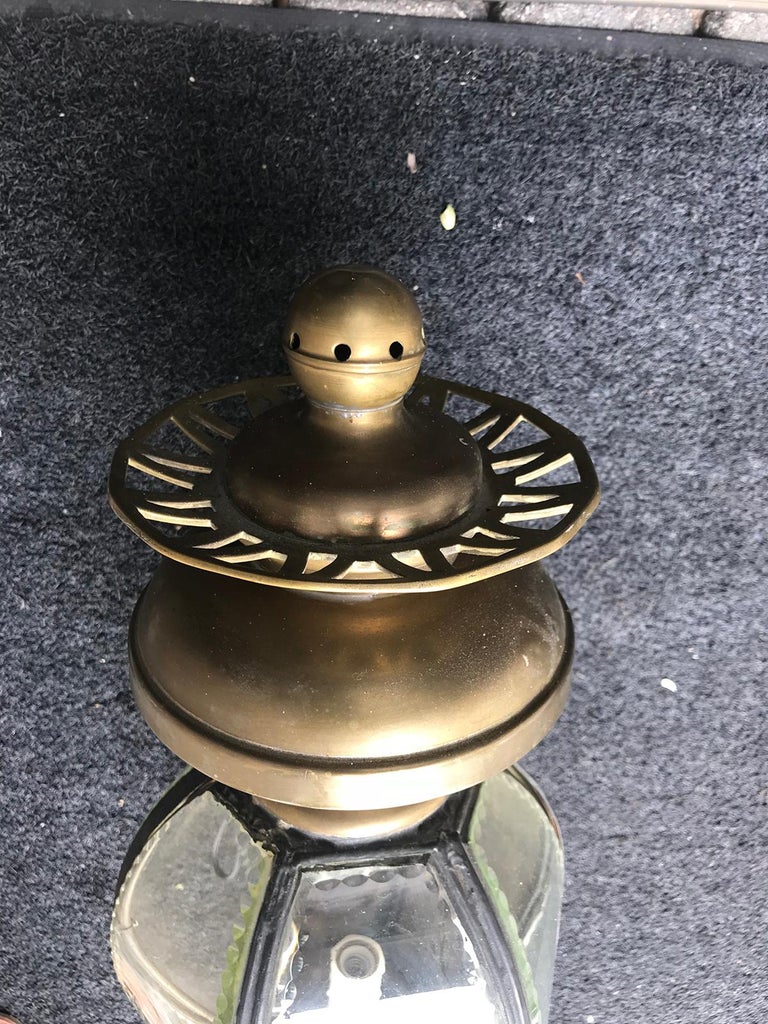 Pair of 19th Century American Coach Lanterns at 1stDibs