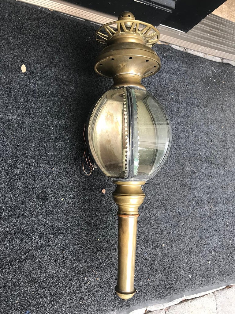Pair of 19th Century American Coach Lanterns at 1stDibs