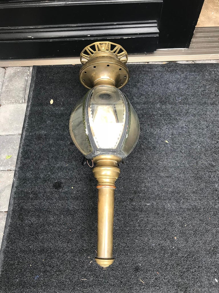 Pair of 19th Century American Coach Lanterns at 1stDibs