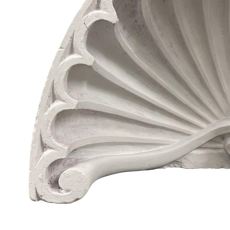 Pair of 19th Century American Plaster Shell Niche or Door Caps For Sale ...