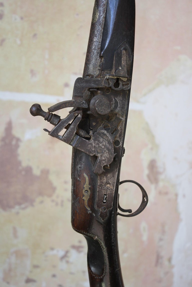 Pair of 19th Century Arabic Muskets Guns For Sale at 1stDibs