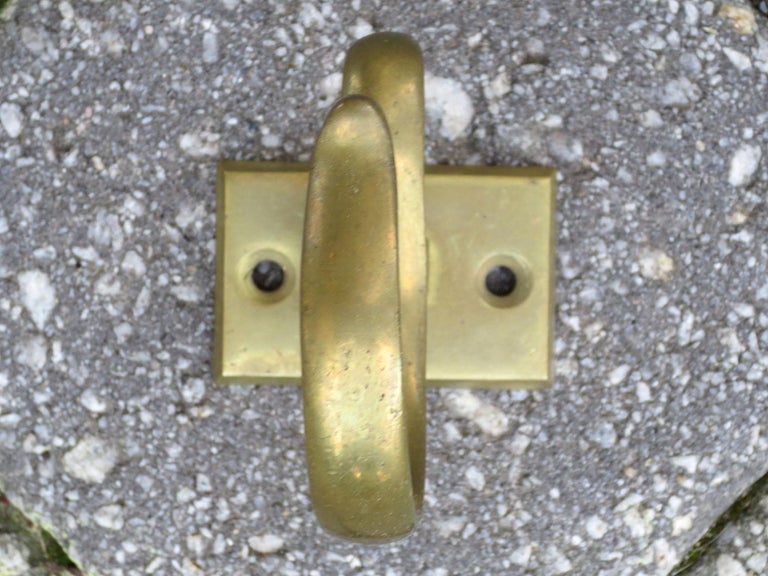 Pair of 19th Century Brass Fireplace Jamb Hooks at 1stDibs