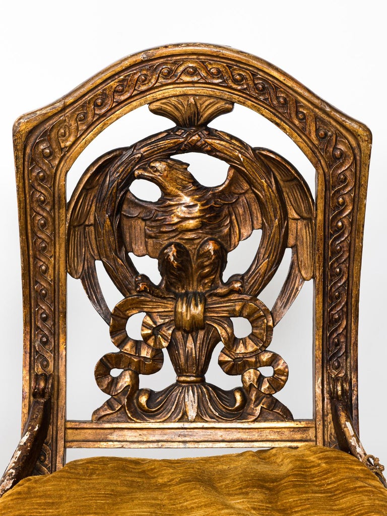 Pair of 19th Century Continental Style Side Chairs at 1stDibs