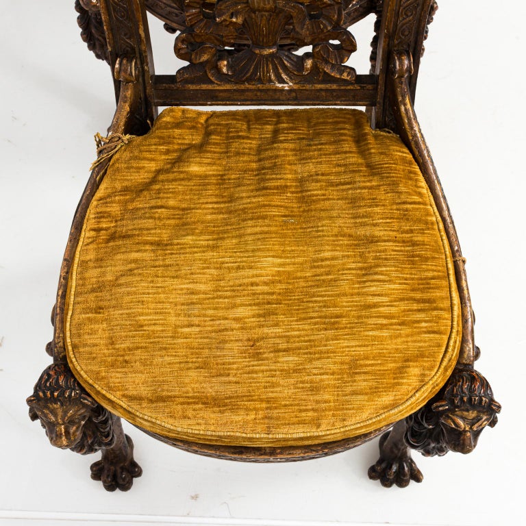 Pair of 19th Century Continental Style Side Chairs at 1stDibs