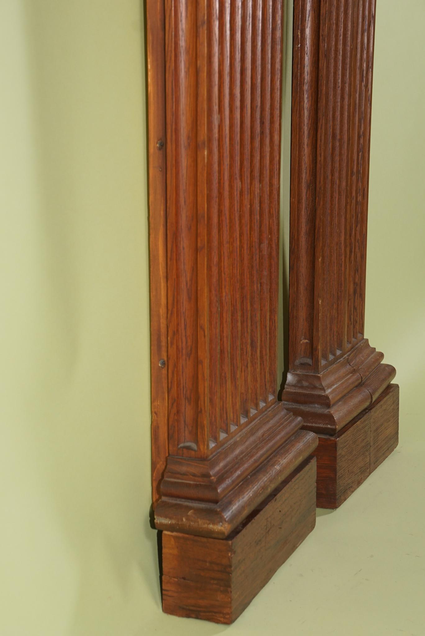 Pair of 19th Century Doric Oak Pilasters at 1stDibs | doric pilasters