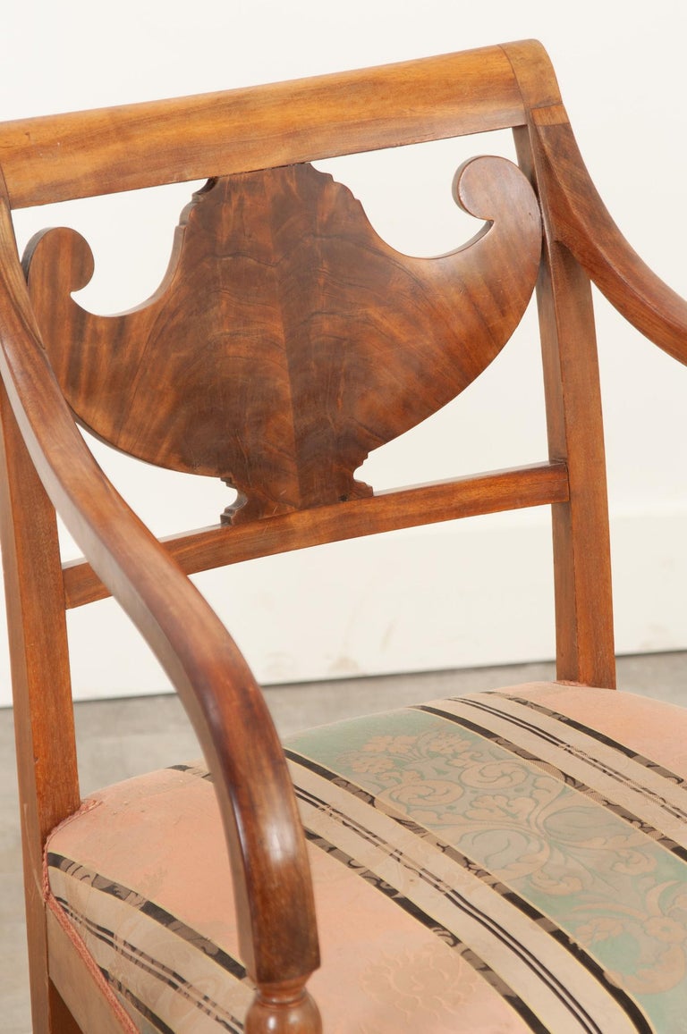 Pair of 19th Century Dutch Arm Chairs For Sale at 1stDibs