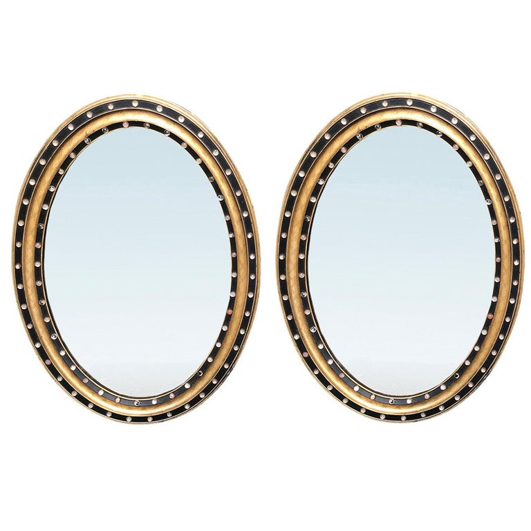 Pair of 19th Century-Early 20th Century Irish Oval Tears of Ireland ...