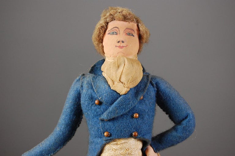 Pair of 19th Century English Georgian Dandy Figures at 1stDibs