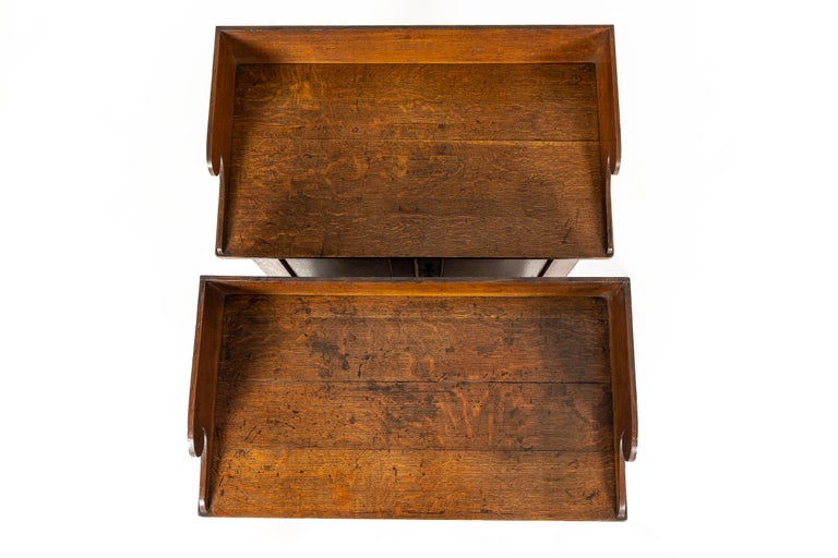 Pair of 19th Century English Oak Cabinets at 1stDibs