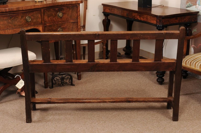 Pair of 19th Century English Pitch Pine Hall Benches For Sale at 1stdibs