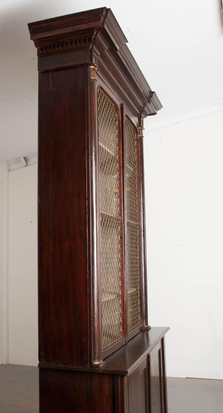 Pair of 19th Century English Regency Library Bookcases For Sale at 1stdibs