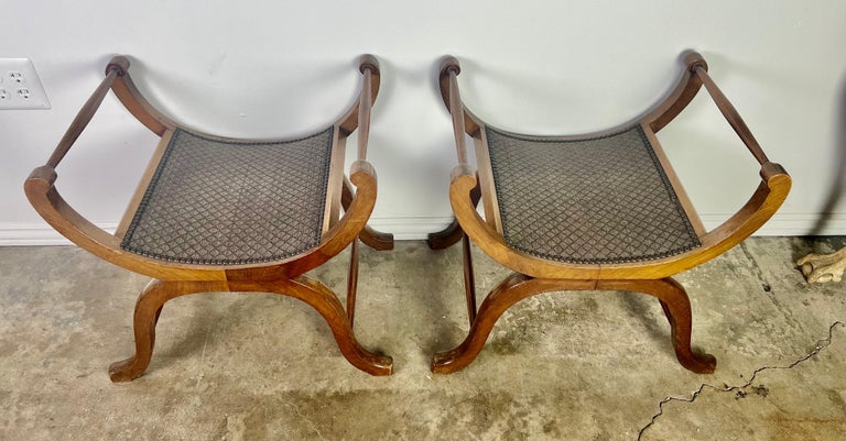 Pair of 19th Century English Regency Style Benches For Sale at 1stDibs