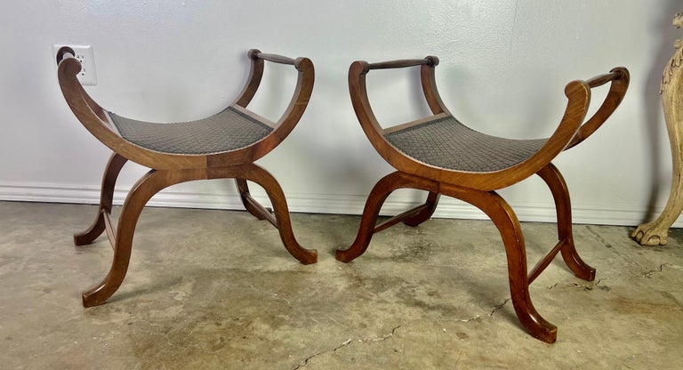 Pair of 19th Century English Regency Style Benches For Sale at 1stDibs