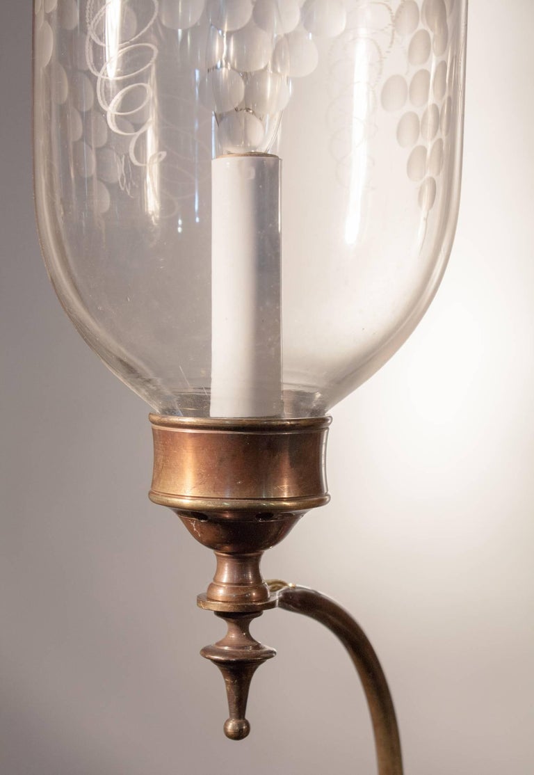 Pair of 19th Century Etched Hurricane Shade Wall Sconces at 1stDibs ...