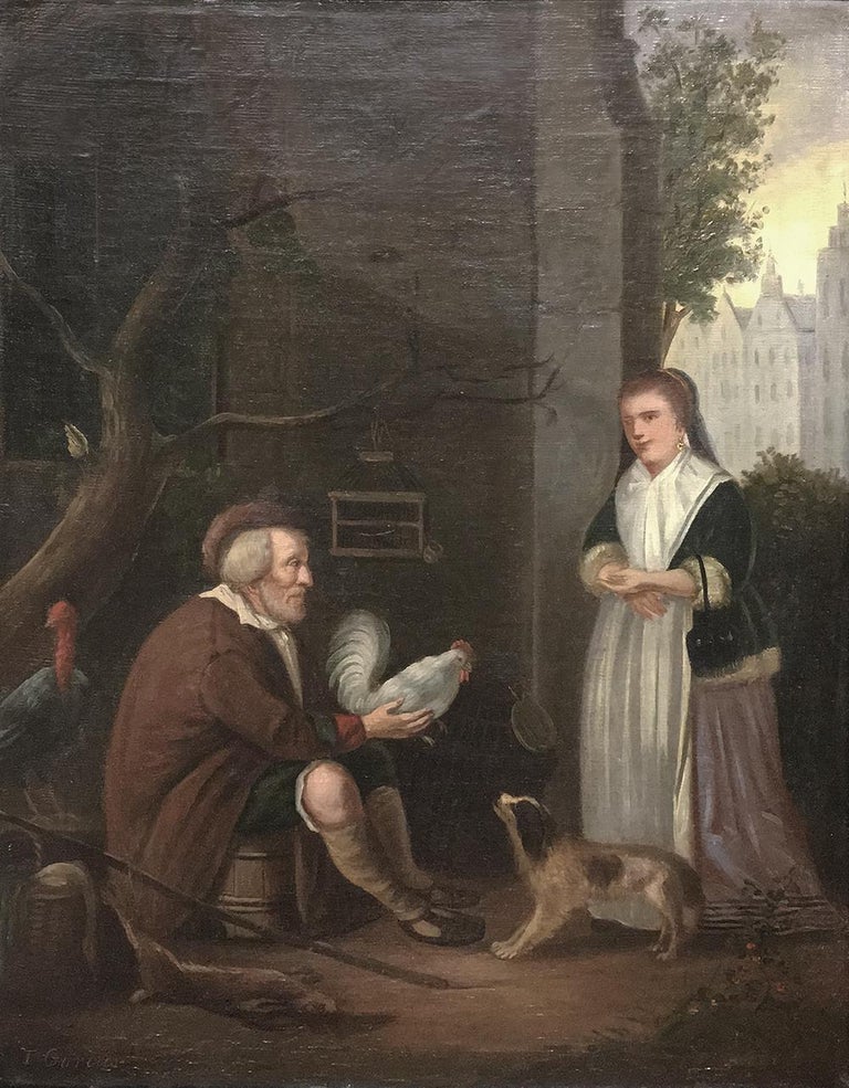 Pair of 19th Century Framed Oil Paintings on Canvas by I. Gorius For ...