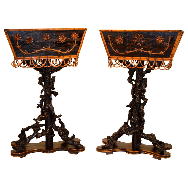 Pair of 19th Century French Alpine Planters For Sale at 1stDibs