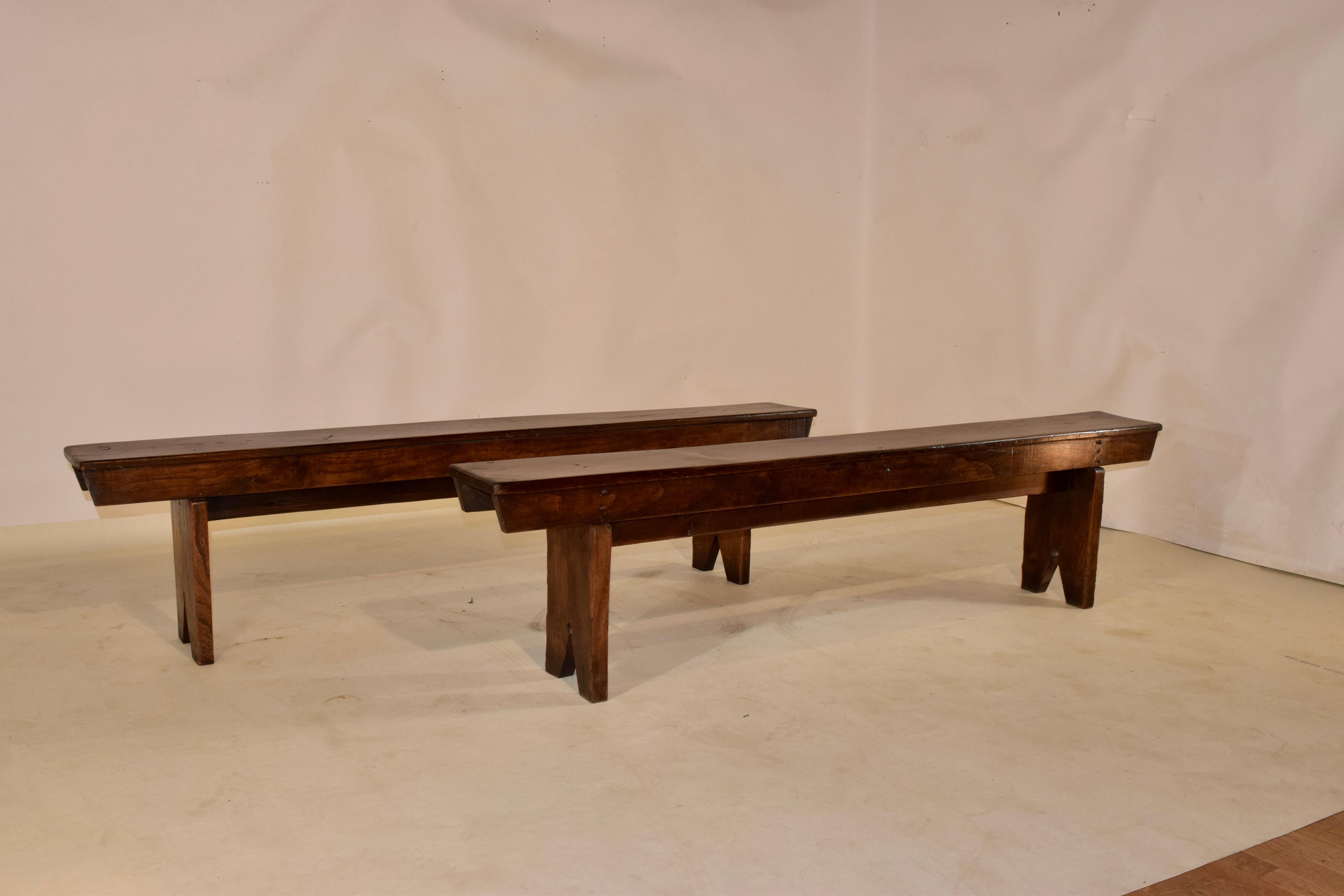 Pair of 19th Century French Benches at 1stDibs