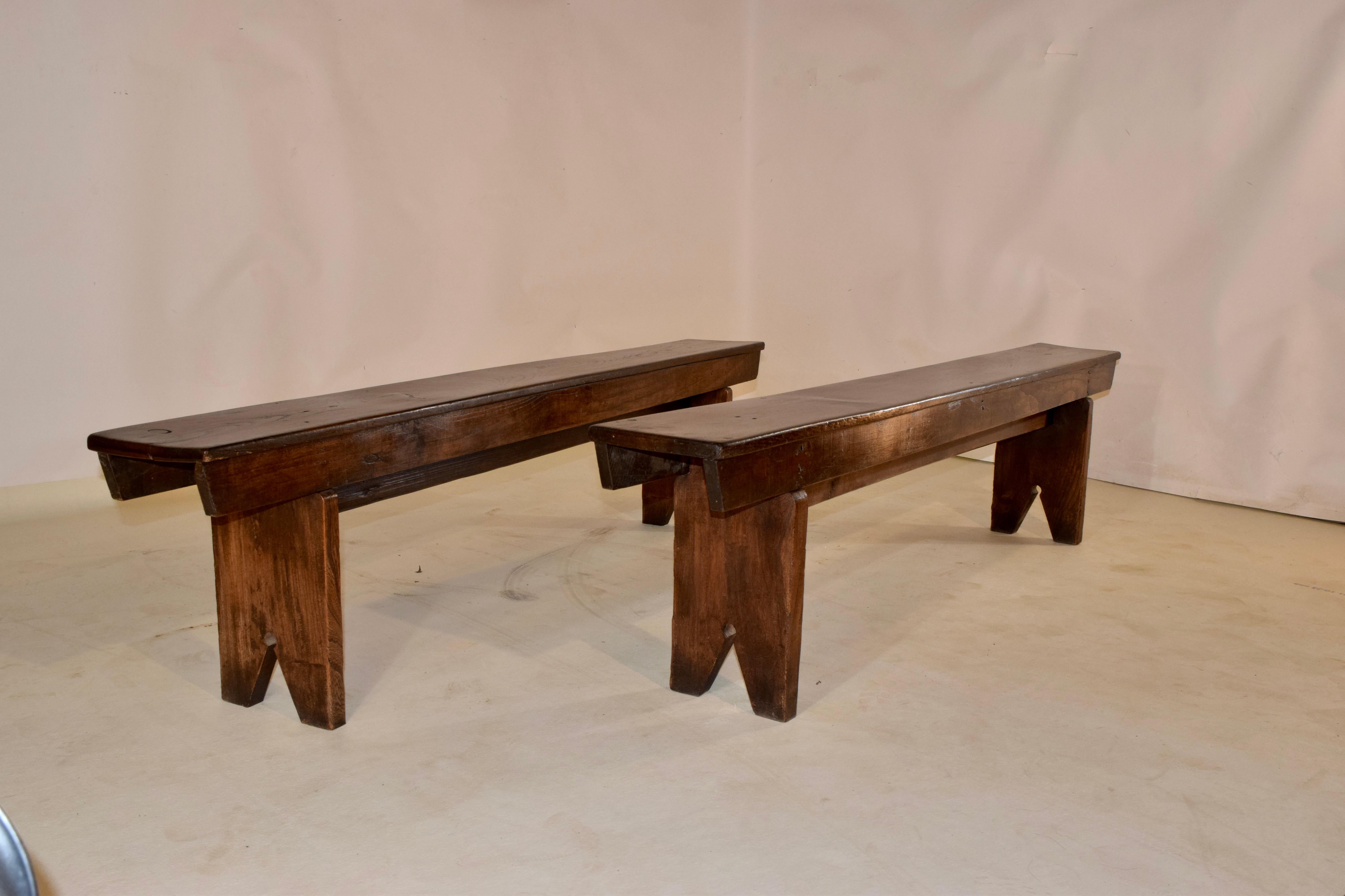 Pair of 19th Century French Benches at 1stDibs