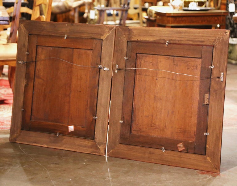 Pair of 19th Century French Carved Oak Wall Panels with Pheasants in ...